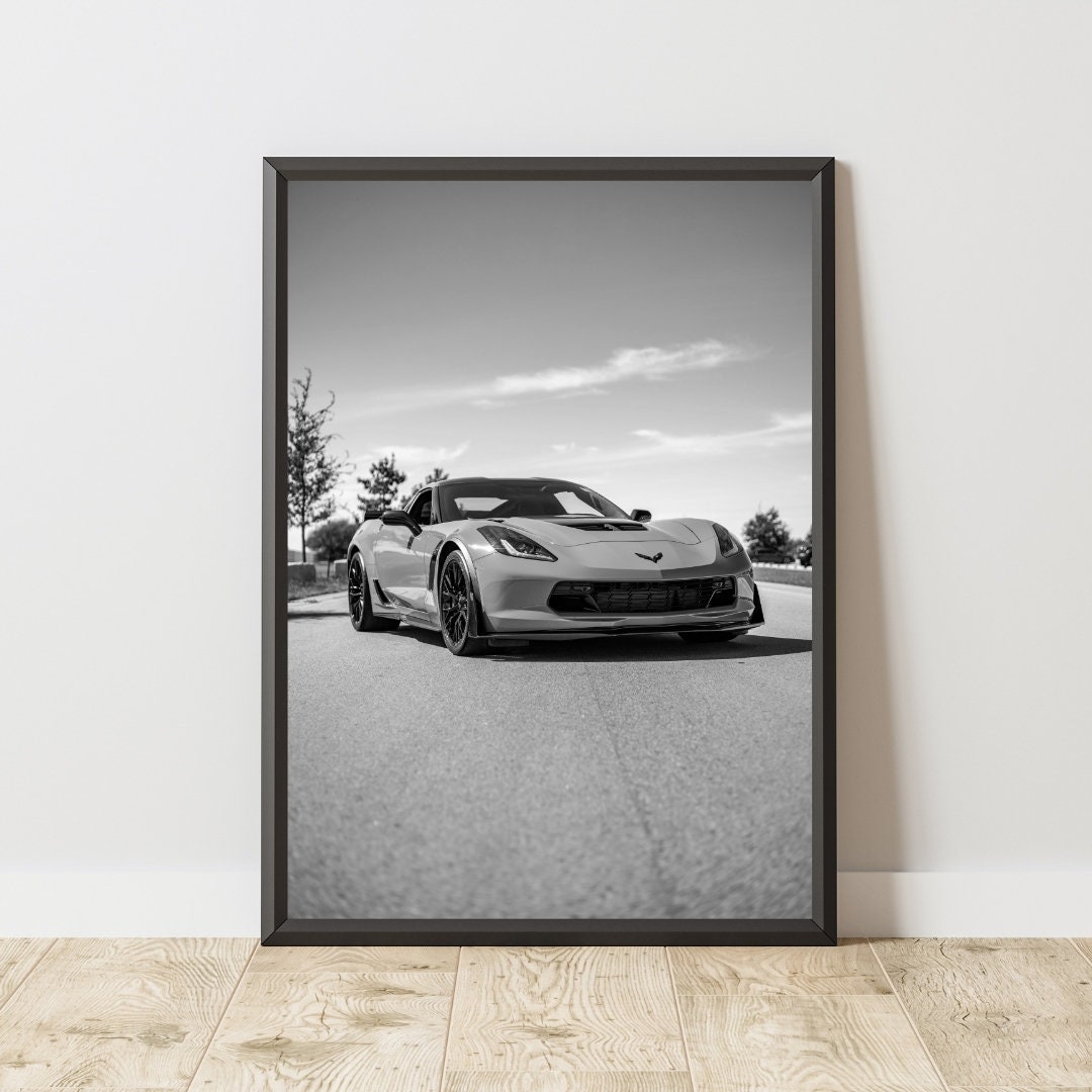 Chevrolet Corvette Poster, Chevrolet Corvette Print, Chevrolet Corvette ...