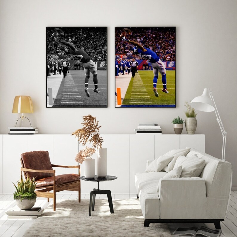 Football Poster, Football Print, Football Wall Art, NFL Wall Art, NFL ...