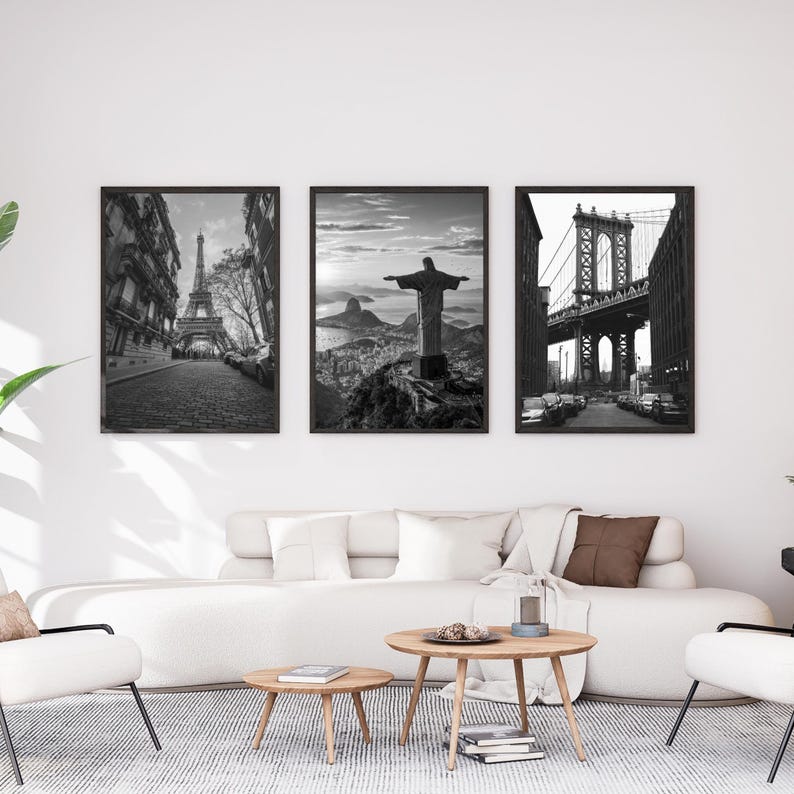 Paris Poster, Paris Wall Art, France Landmark Print, Romantic Cityscape ...