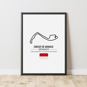 Custom F1 GP Poster, F1 Race Track Print, F1 Circuit Print, Formula 1 ...