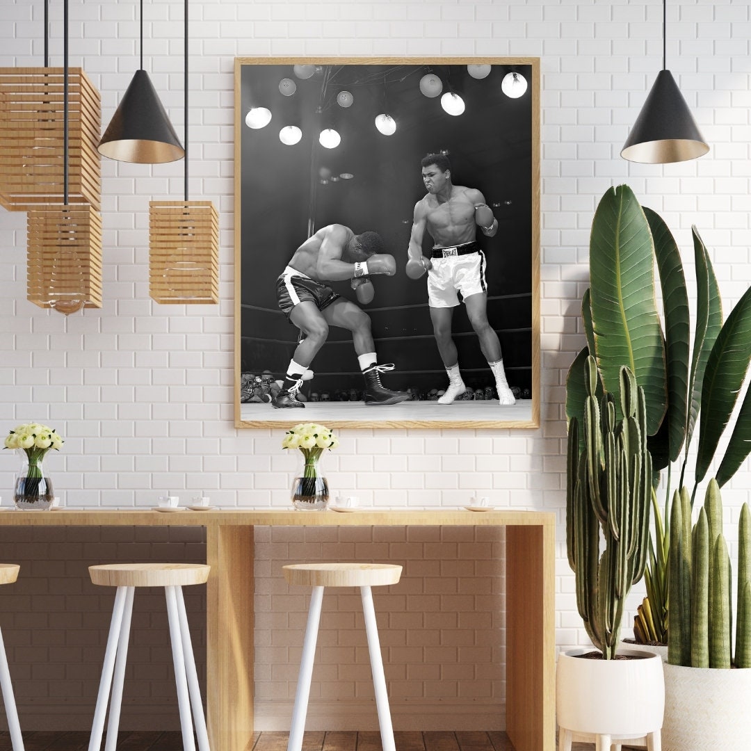 Muhammad Ali Poster, Muhammad Ali Print, Muhammad Ali Wall Art, Black ...