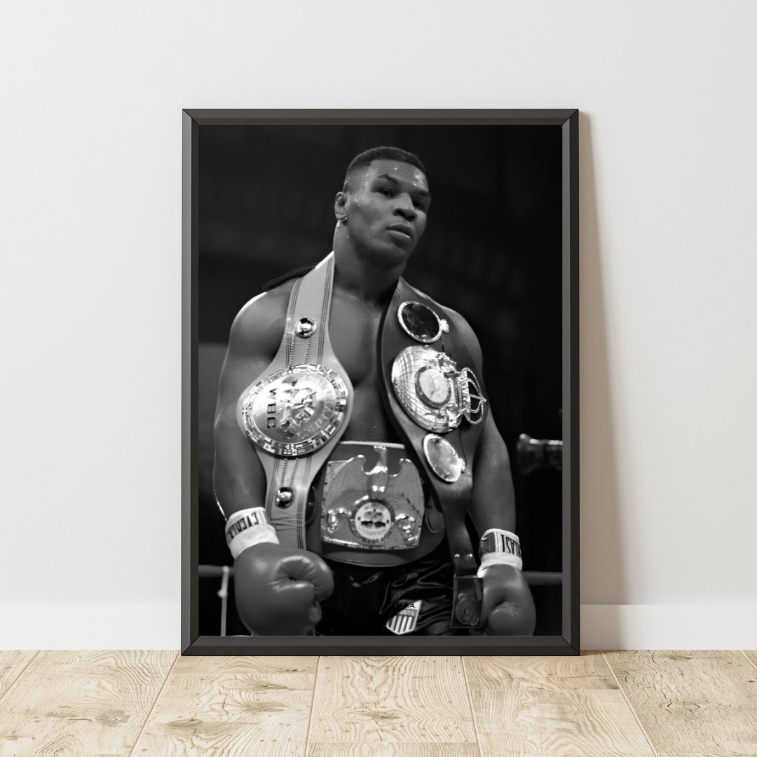 Mike Tyson Poster, Mike Tyson Print, Mike Tyson Wall Art, Boxing Poster, Vintage Sport Poster ...