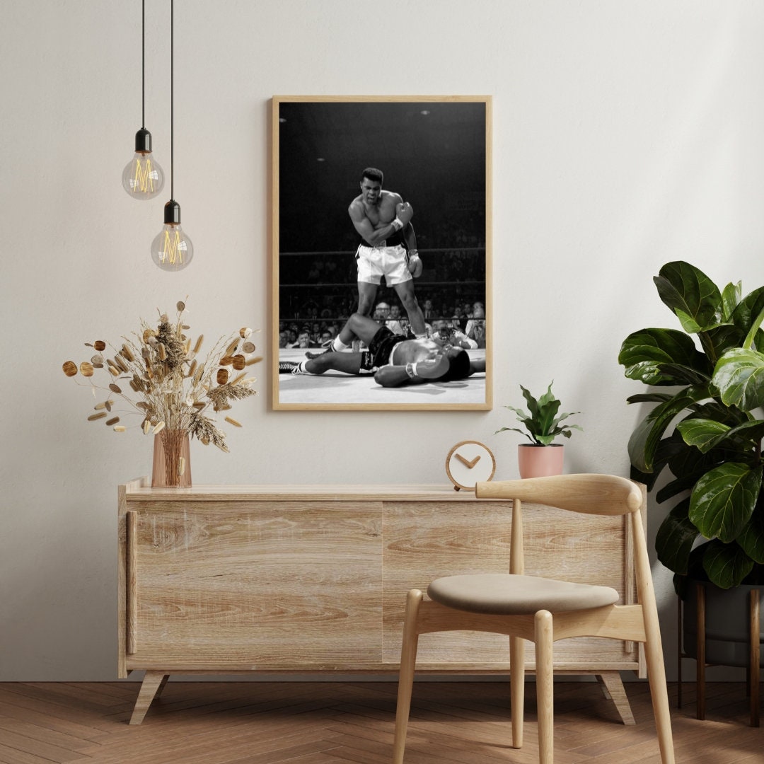 Muhammad Ali Poster, Muhammad Ali Print, Muhammad Ali Wall Art, Black ...