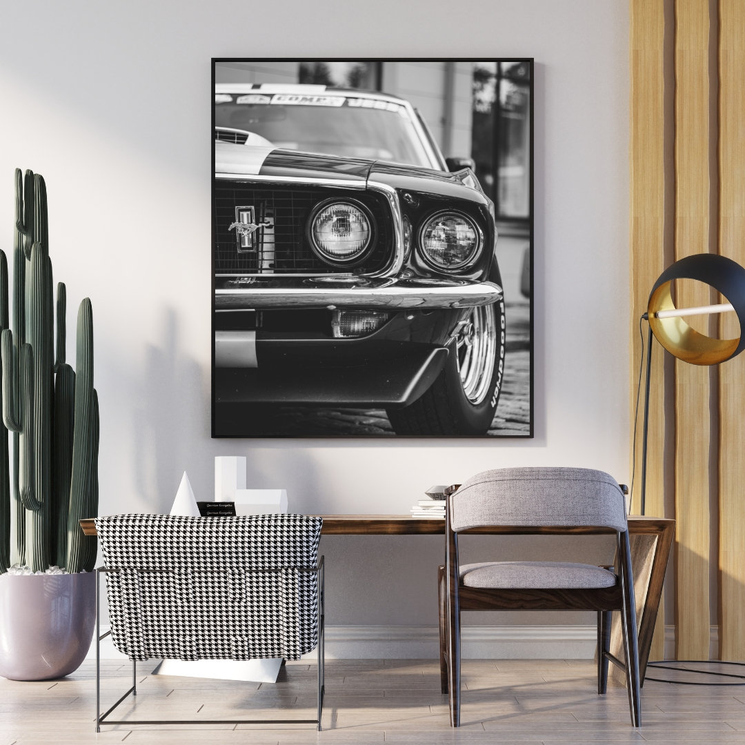 Vintage Ford Mustang Poster, Vintage Ford Mustang Print, Ford Mustang ...