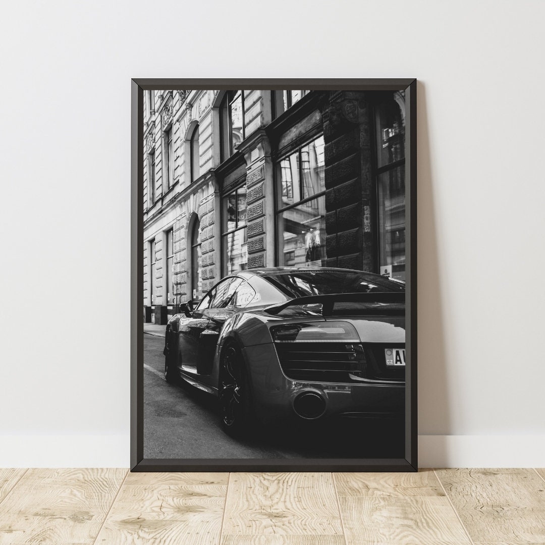 Audi R8 Poster, Audi R8 Print, Audi R8 Wall Art, Iconic Car Poster ...