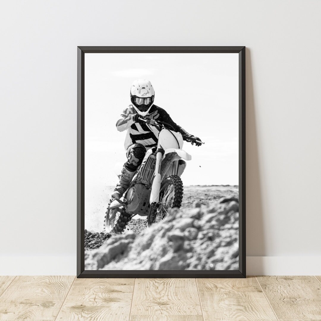 Motocross Poster, Motocross Print, Motocross Wall Art, Motorcycle ...