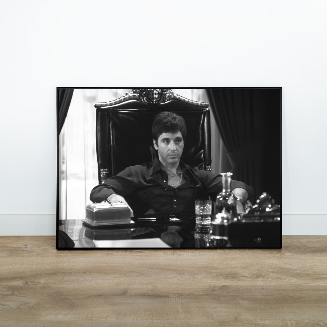 Scarface Poster, Scarface Print, Scarface Wall Art, Movie Wall Art ...