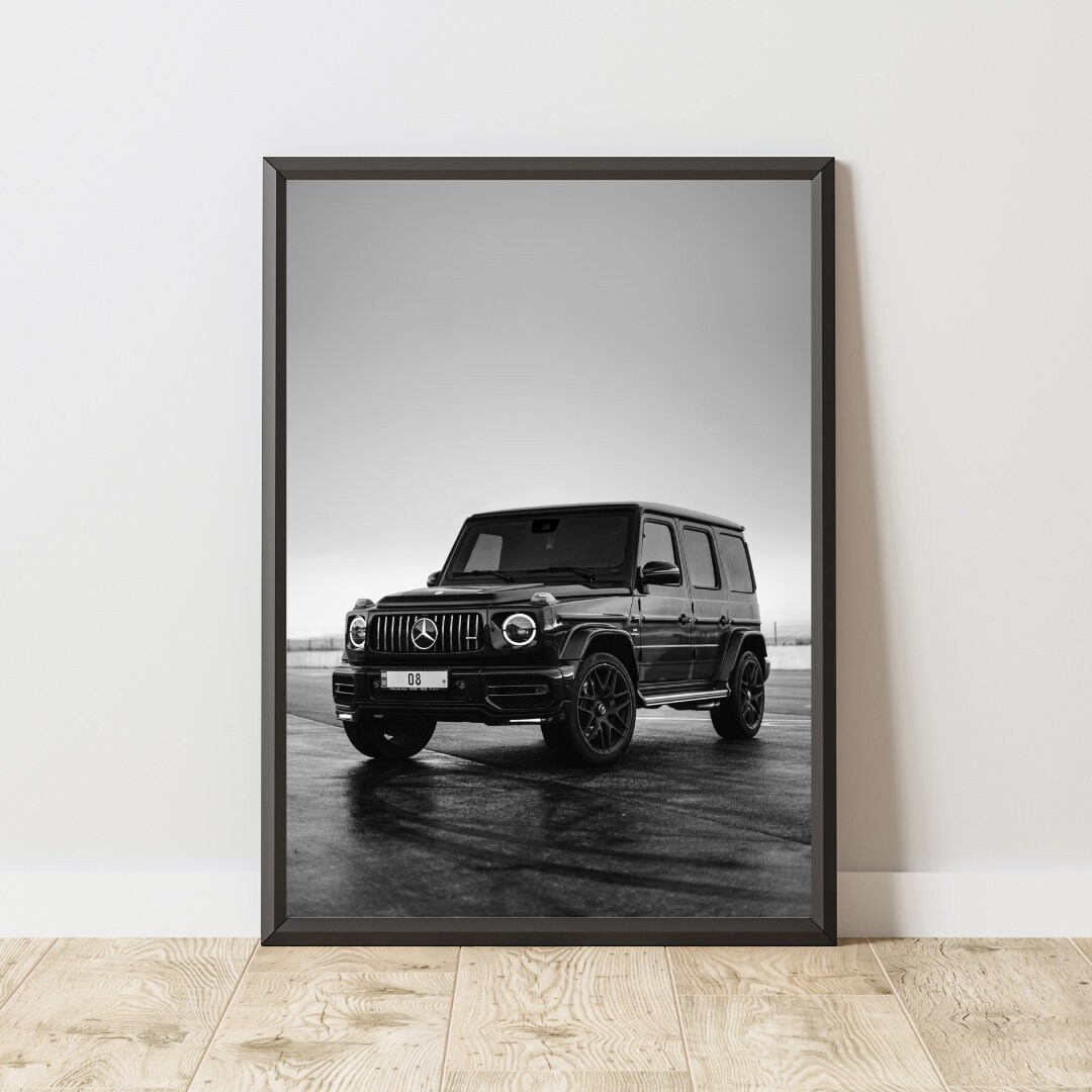 Mercedes G-wagon Poster, Mercedes G-wagon Print, Mercedes G-wagon Wall ...
