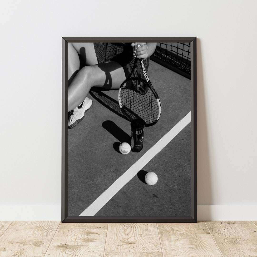 Tennis Poster, Tennis Print, Tennis Wall Art, Sports Poster, Sports ...