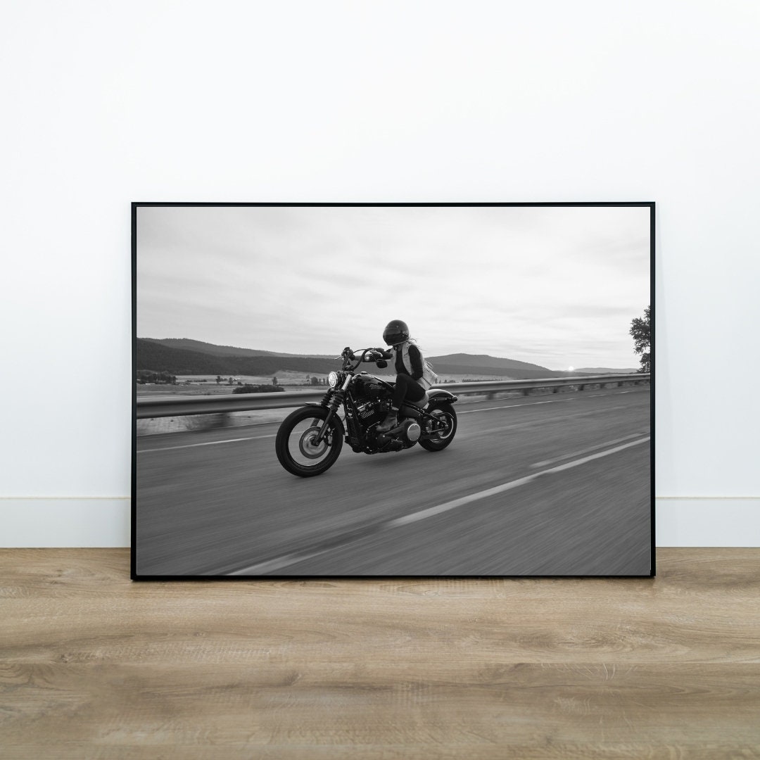 Vintage Motorbike Poster, Vintage Motorbike Poster, Vintage Motorbike ...