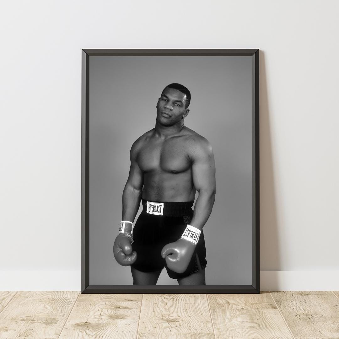 Mike Tyson Poster, Mike Tyson Print, Mike Tyson Wall Art, Boxing Poster, Vintage Sport Poster ...