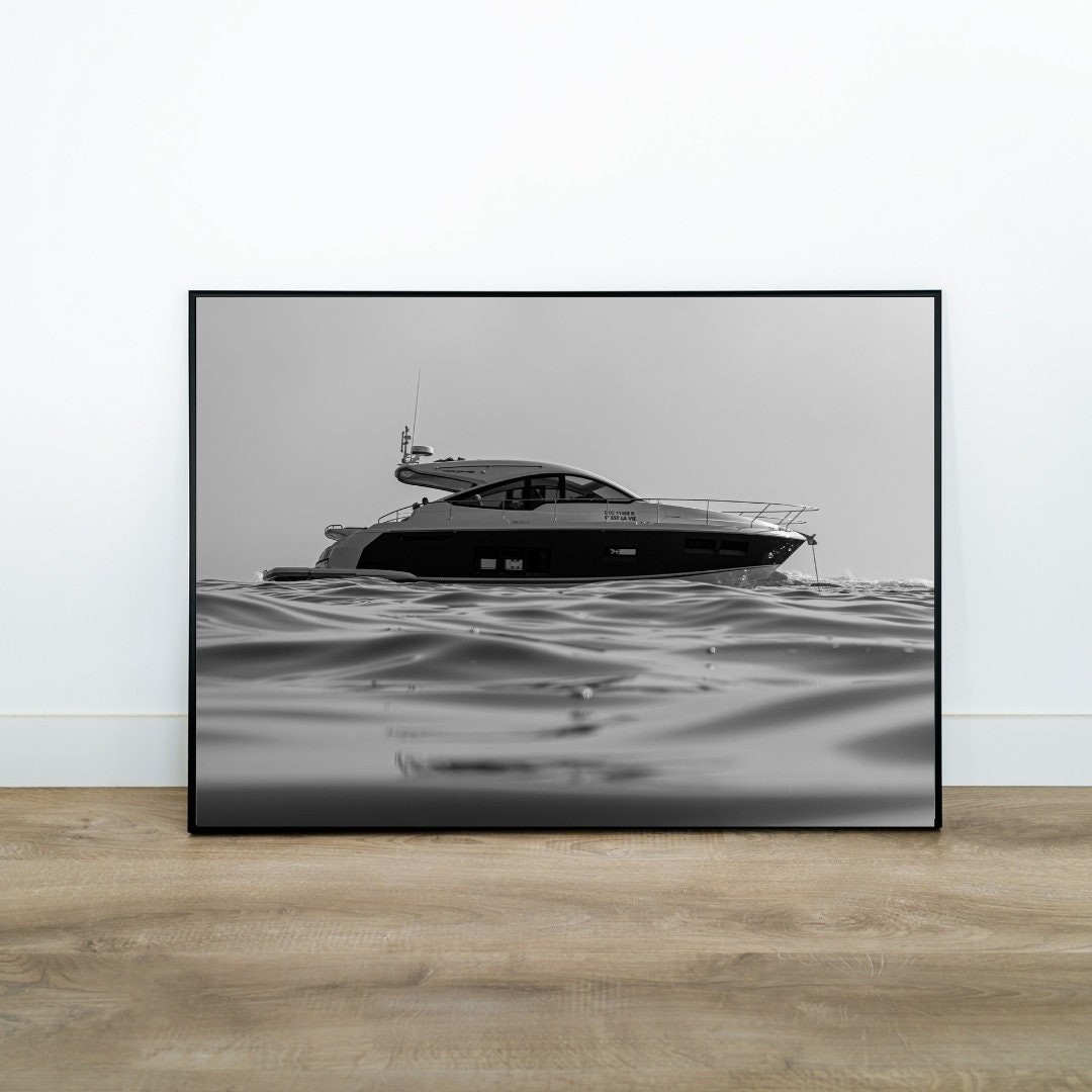 Yacht Poster, Yacht Print, Yacht Wall Art, Boat Poster, Boat Print ...