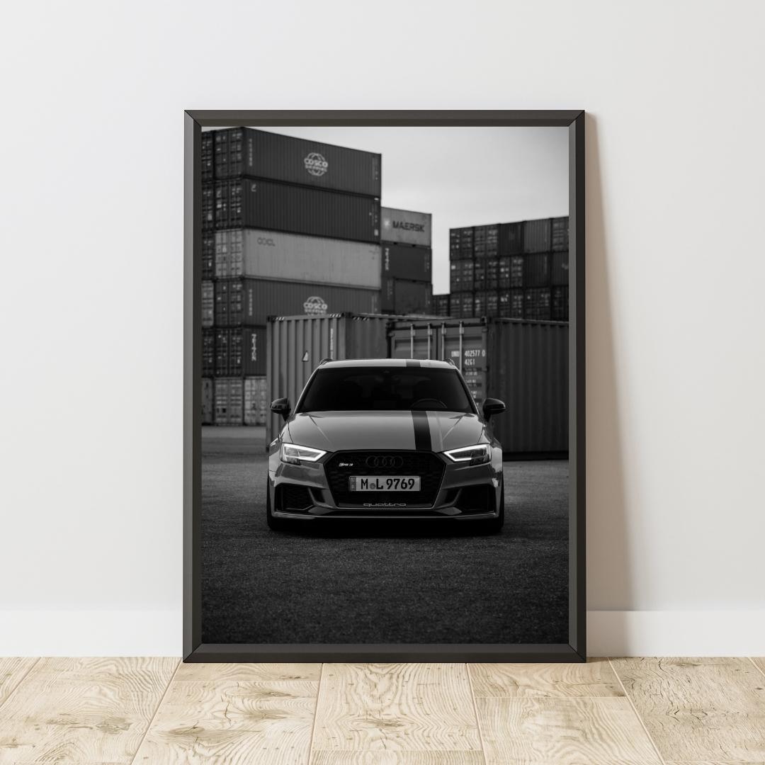 Audi RS3 Poster, Audi Poster, Audi Print, Audi Wall Art, Iconic Car ...