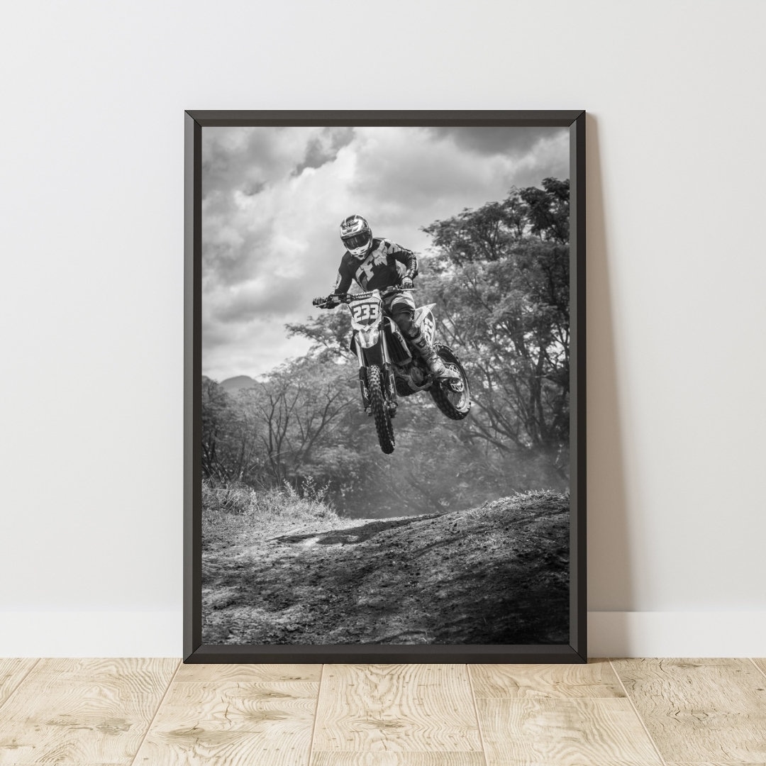 Motocross Poster, Motocross Print, Motocross Wall Art, Motorcycle ...
