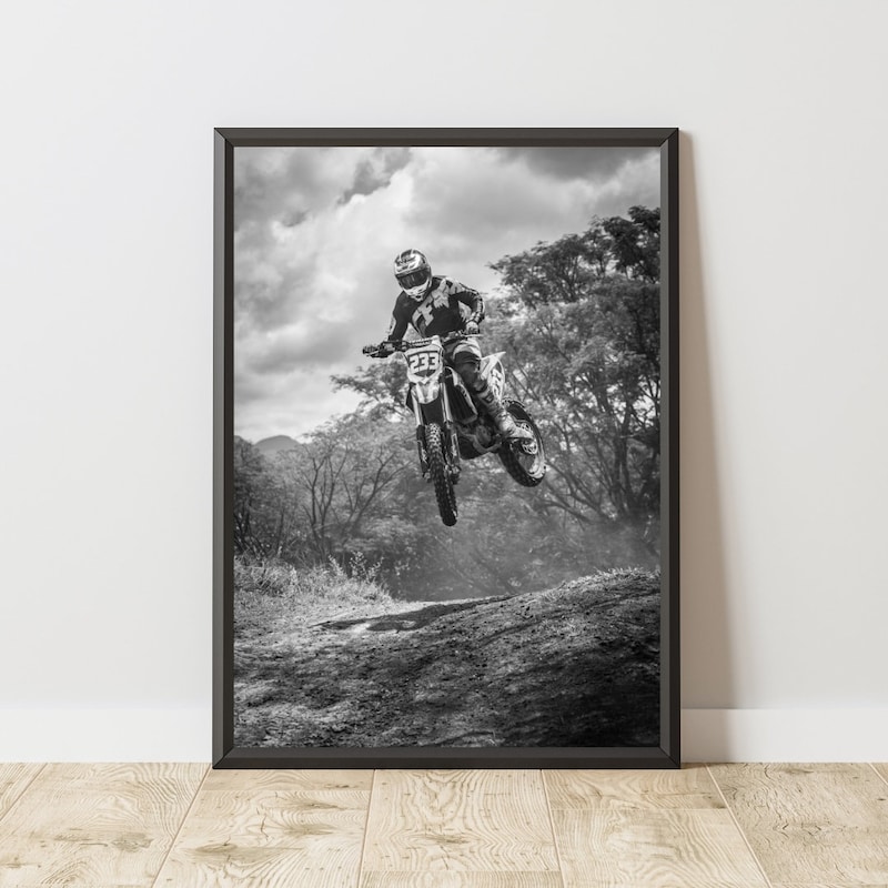 Motorcycle Poster - Etsy
