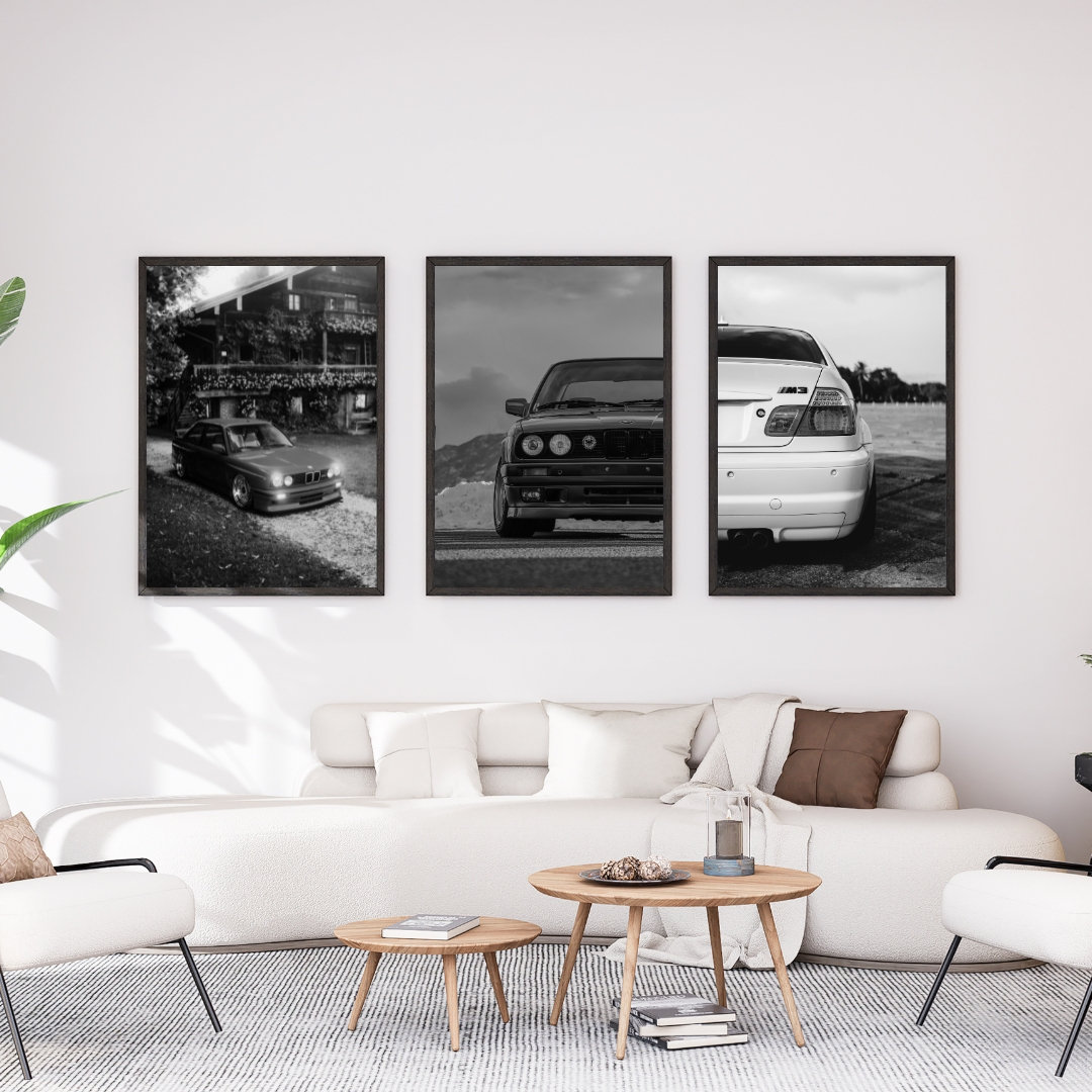 Vintage BMW E30 Poster, Vintage BMW E30 Print, Vintage BMW E30 Wall Art, Black and White Poster ...