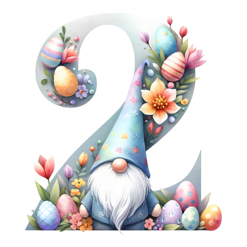 Easter Gnome Printable Alphabet & Numbers Fun Easter Basket Tag and ...
