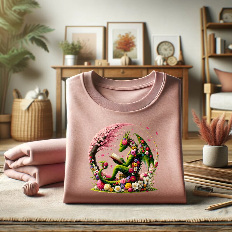 Fairy Dragon Art Sublimation Design Perfect for Your Spring Collection ...