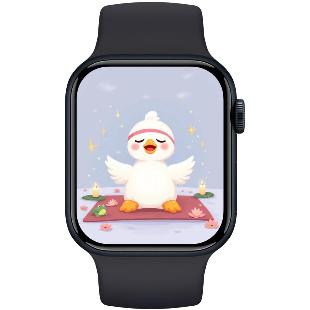 Silly Goose Apple Watch Wallpaper, Goofy Duck Watch Face, Funny Animal ...