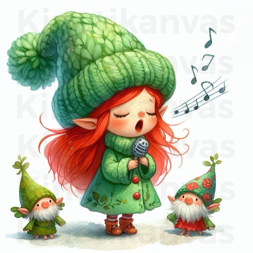 Red Hair Troll Girl Clipart High Quality JPG Set of 15 - Etsy