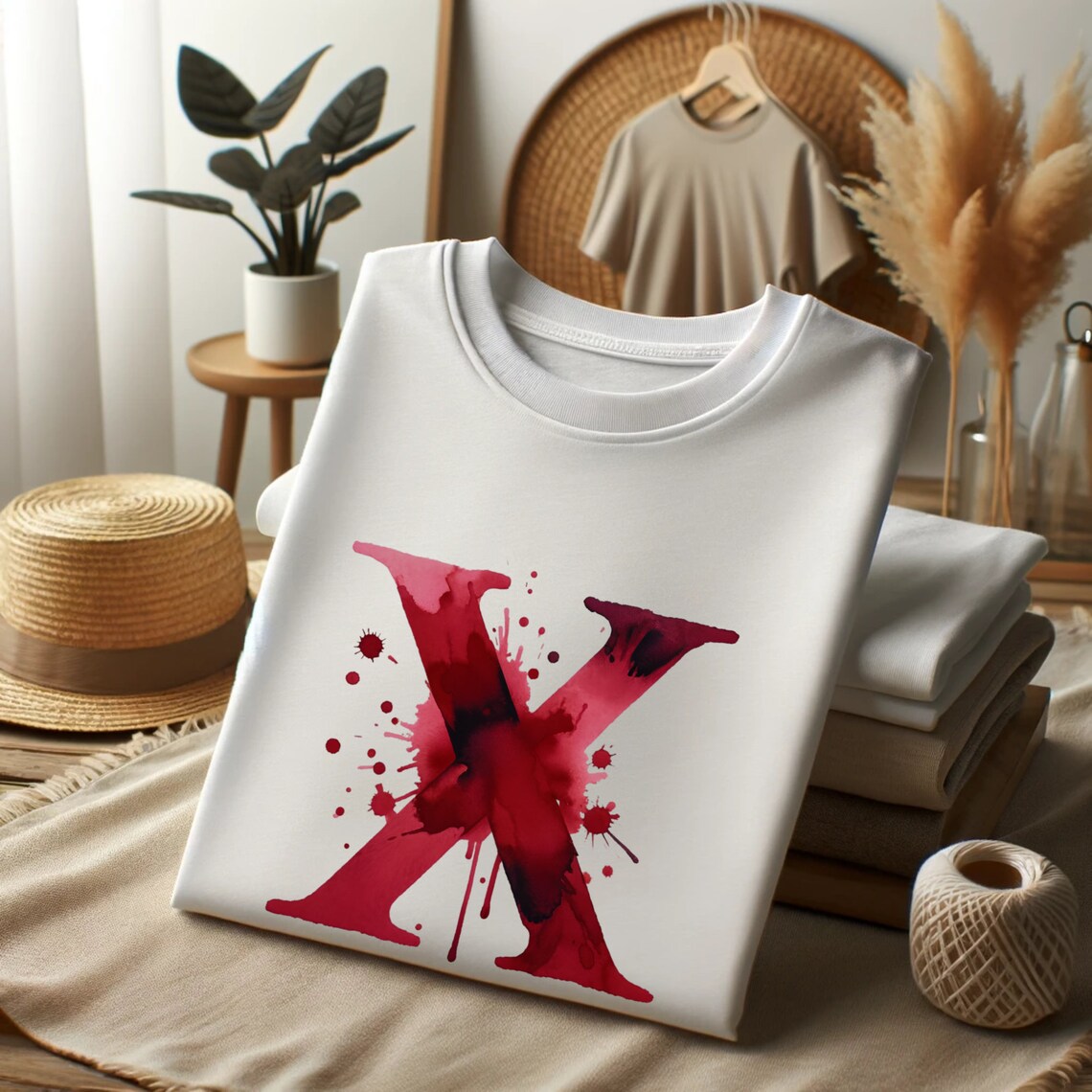 Watercolor Blood Splatter Alphabets and Numbers, Creepy Grunge Font ...