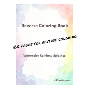 Reverse Coloring Book for Adults and Kids | Mindful Printable Activity ...