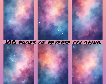 Reverse Coloring Book for Adults and Kids | Mindful Printable Activity ...