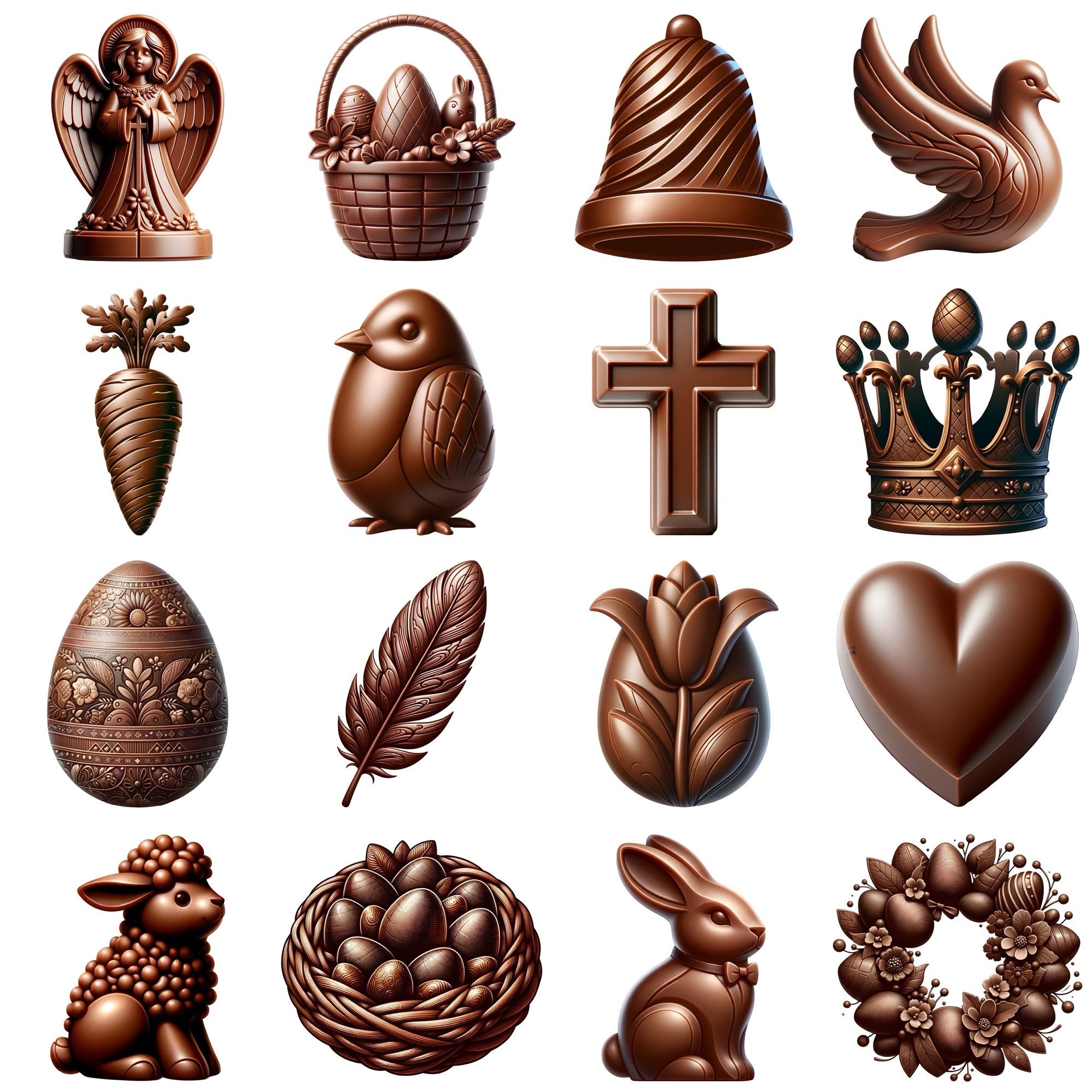 Easter Chocolate Clipart, Chocolate Clipart - Easy and Happy Easter Art ...