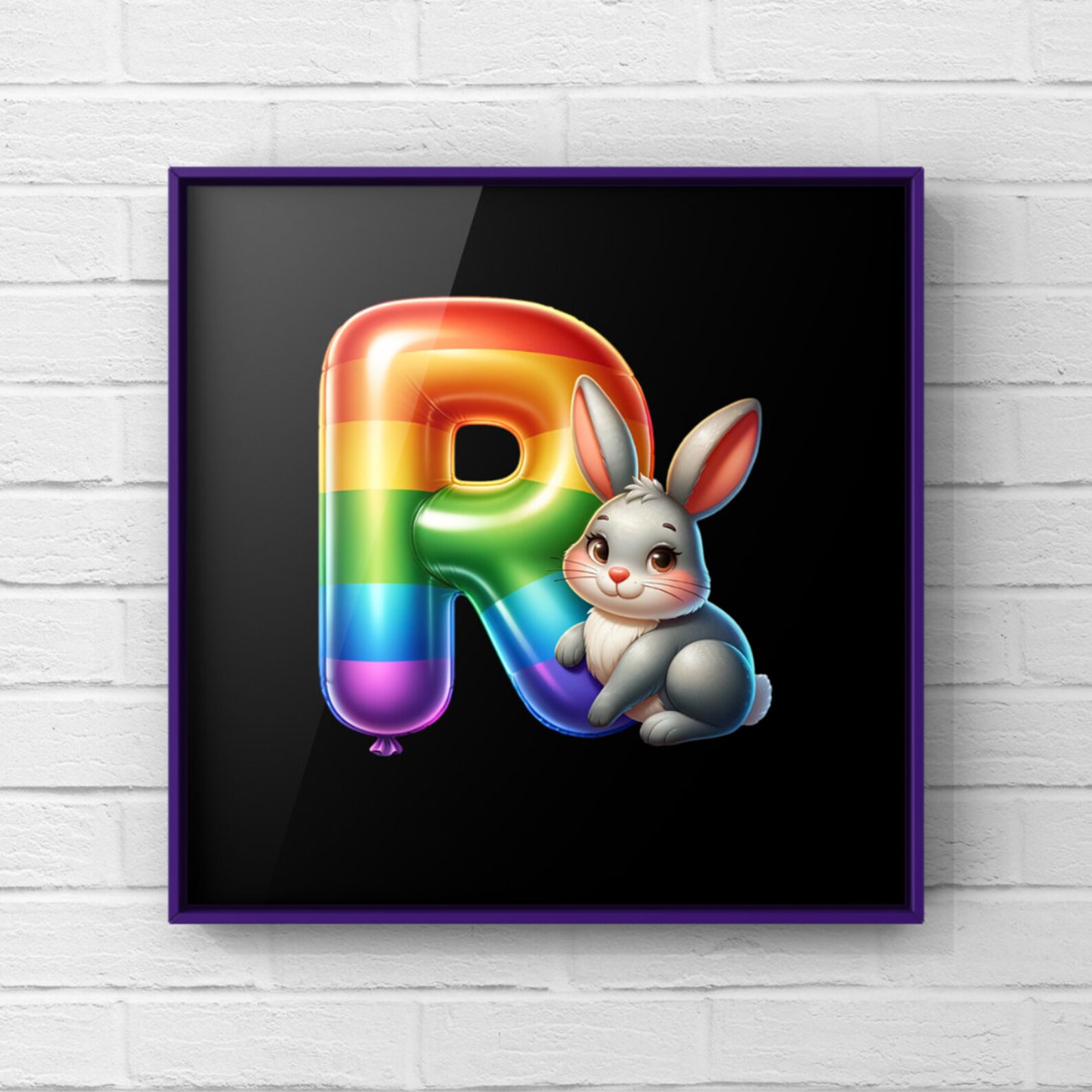 Rainbow Balloon Animal Alphabet Flashcards for Kids - Printable Abcs ...