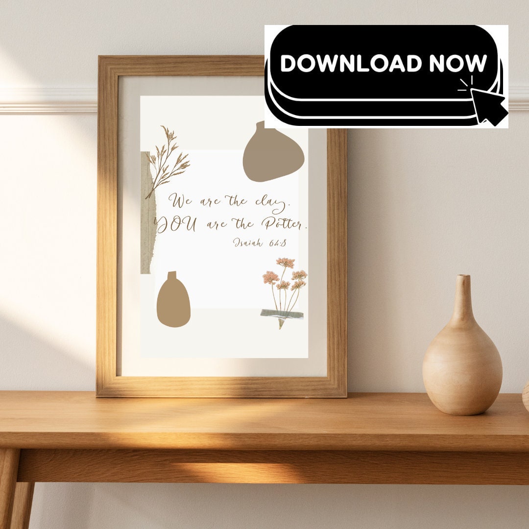 We Are the Clay. You Are the Potter. Isaiah, Bible Citation, Bible ...