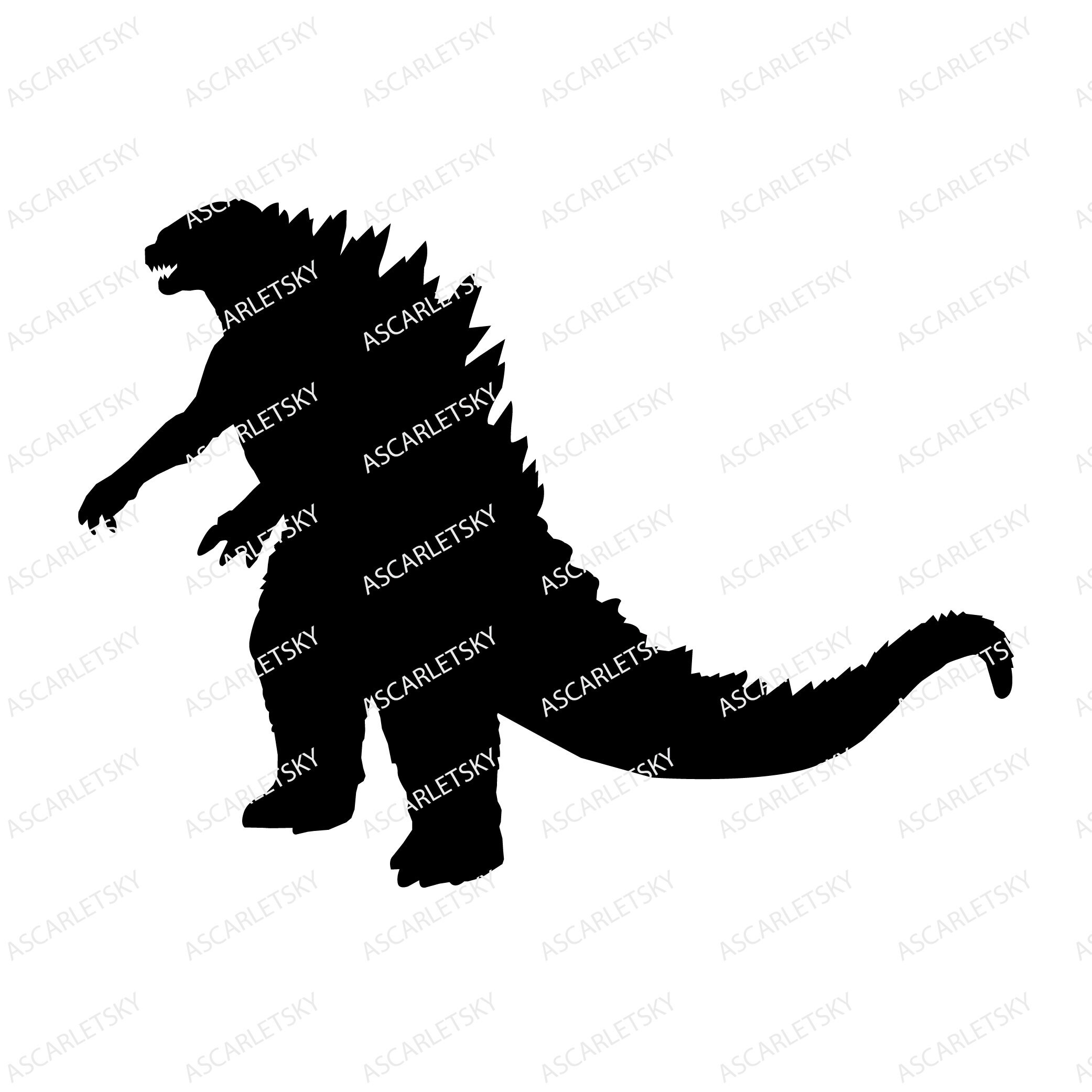 Godzilla SVG Godzilla Silhouette SVG Godzilla Cut File - Etsy Australia