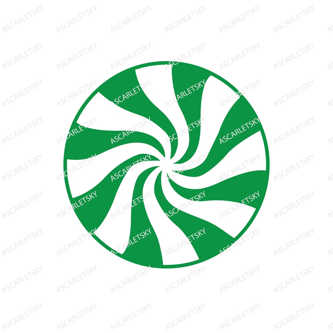 Christmas Peppermint Candy Cane SVG, Digital File Download, Dxf, Png ...