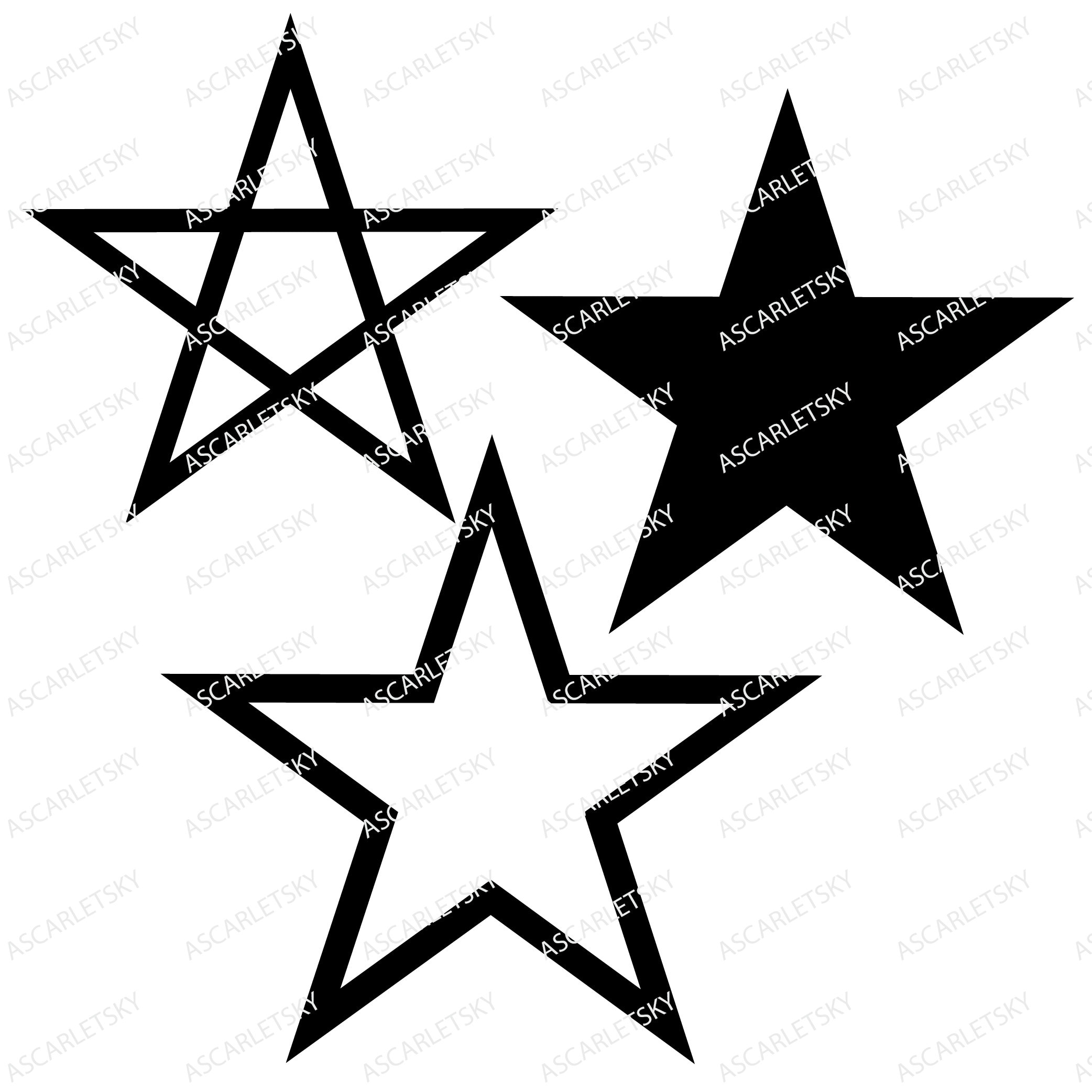 Star SVG Files, Star Vector Files, Star Outline Svg, Star Cut File ...