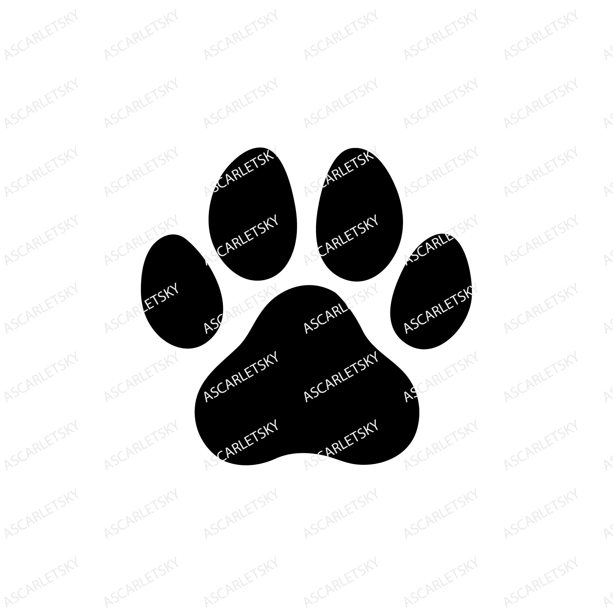 Dog Paw SVG, Dog Paw Silhouette, Dog Paw Transparent, Dog Paw Vector ...