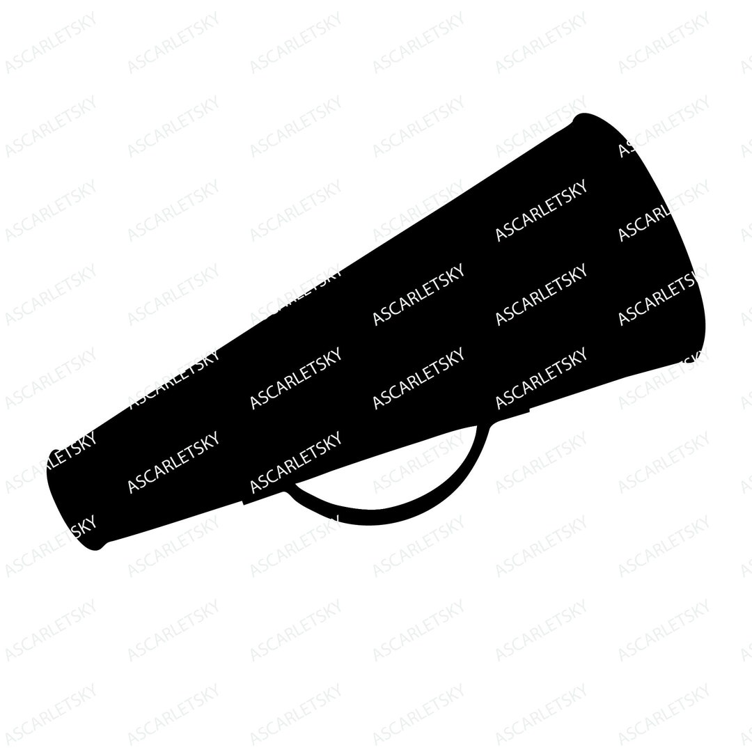 Megaphone Cheer SVG, Megaphone SVG, Bullhorn SVG, Clipart, Instant ...