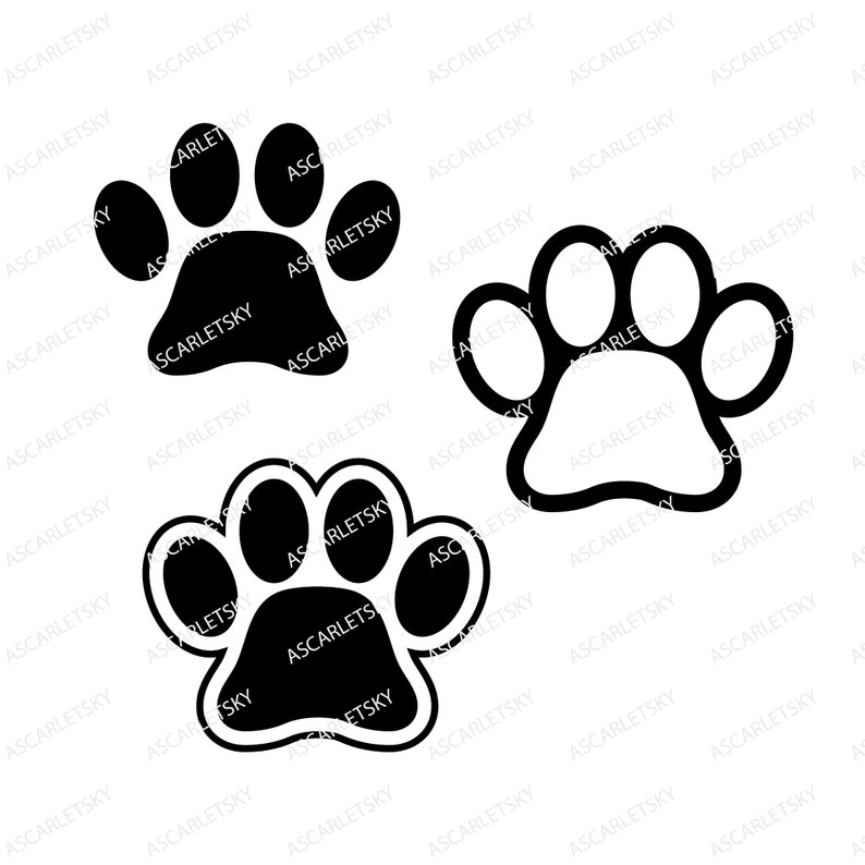 Cat Paw SVG, Cat Paw Silhouette, Cat Paw Transparent, Cat Paw Vector ...