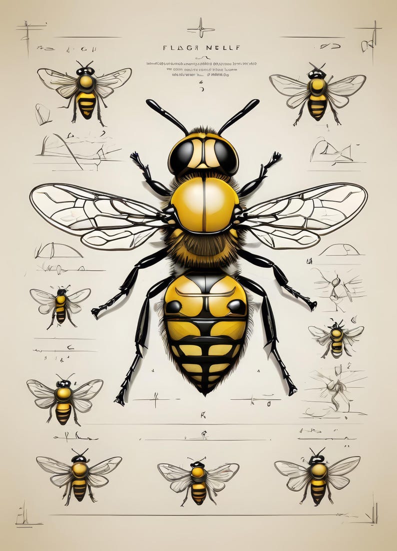 40 Sketch Insect Bundle - High Res Insect Illustrations for T-shirts ...