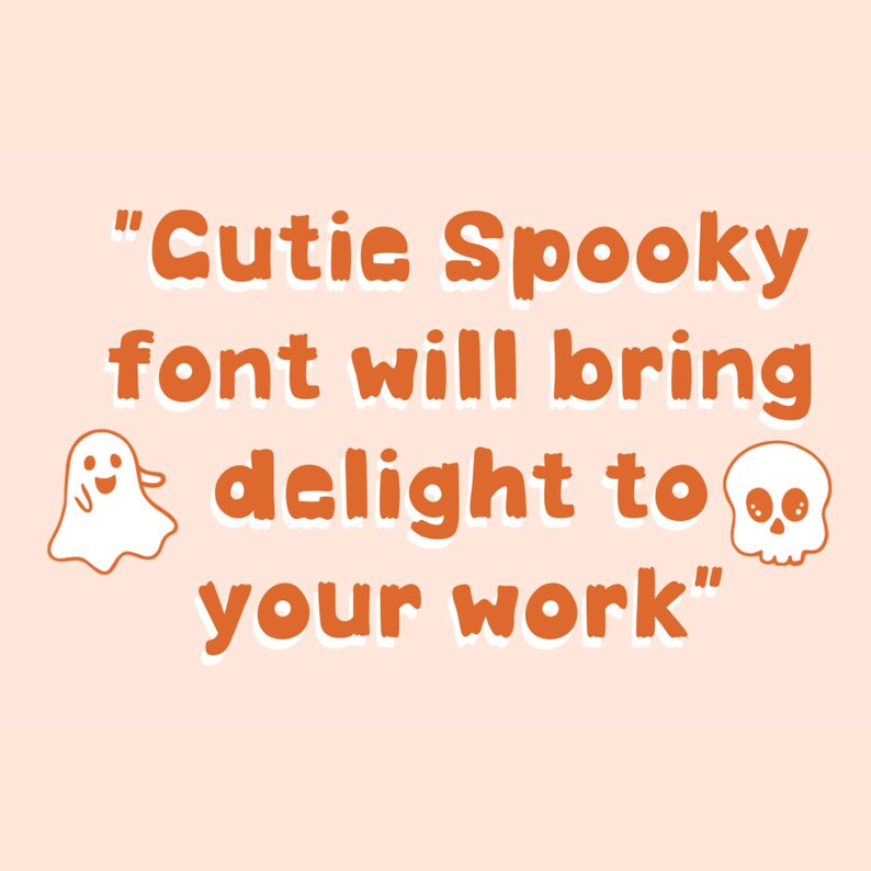 Cutie Spooky Halloween Font Creepy Font Groovy Retro Font Styles Cute ...