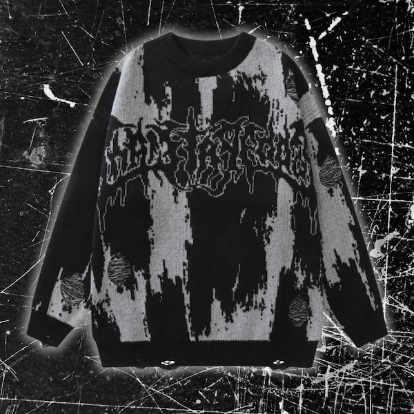 Grunge Sweater - Etsy