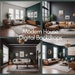 17 Modern House Digital Backdrops, Photoshop Overlays, Fine Art ...