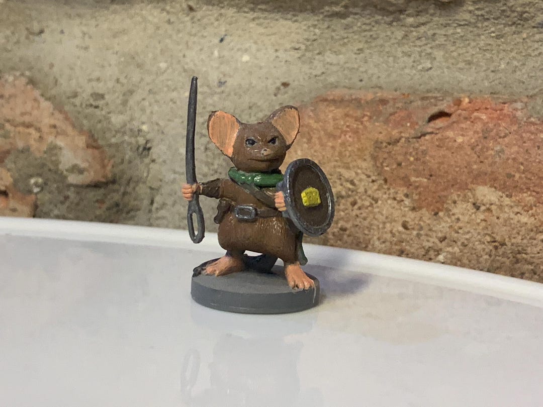 Were-mouse Fighter Miniature for Dnd or Pathfinder. - Etsy