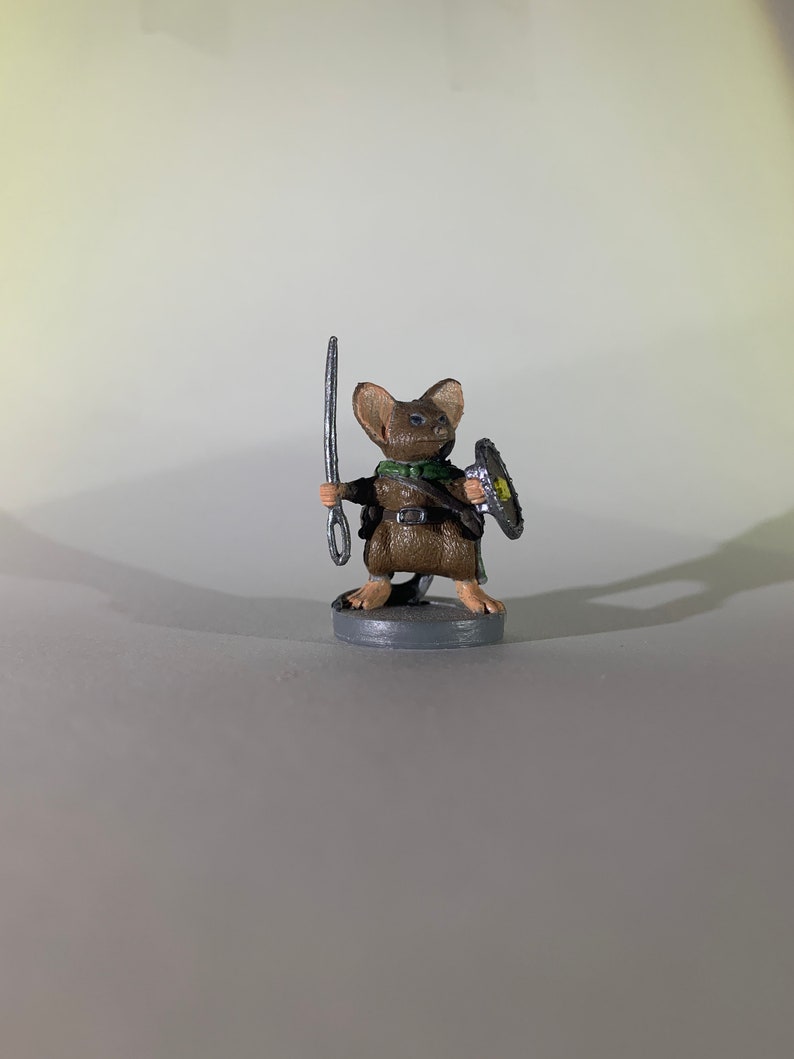Were-mouse Fighter Miniature for Dnd or Pathfinder. - Etsy