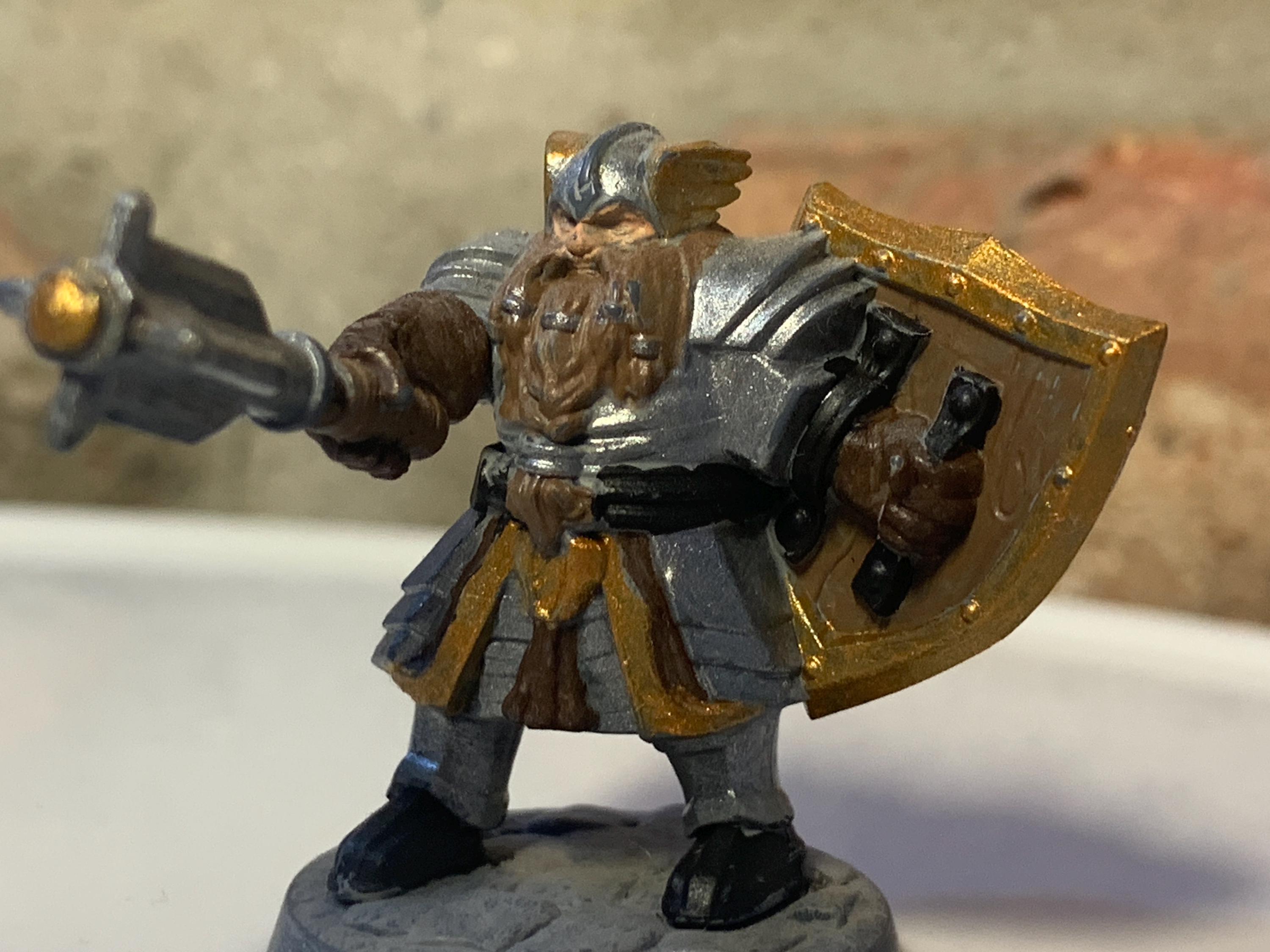 Dwarf Paladin Miniature for Dnd or Pathfinder. - Etsy