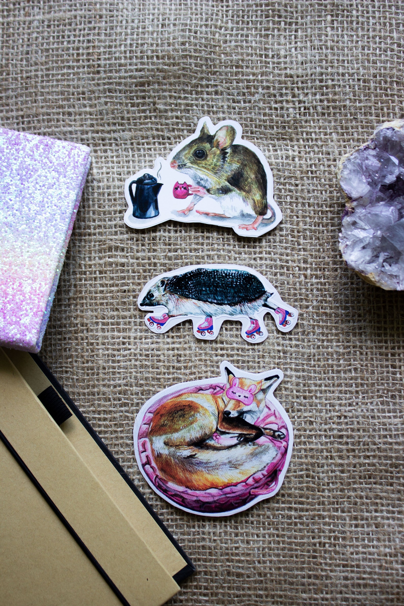 Cute Mouse Sticker, Tea Sticker, Anime Mouse, Waterproof Vinyl Sticker ...