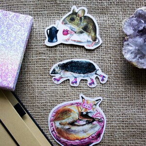 Cute Mouse Sticker, Tea Sticker, Anime Mouse, Waterproof Vinyl Sticker ...