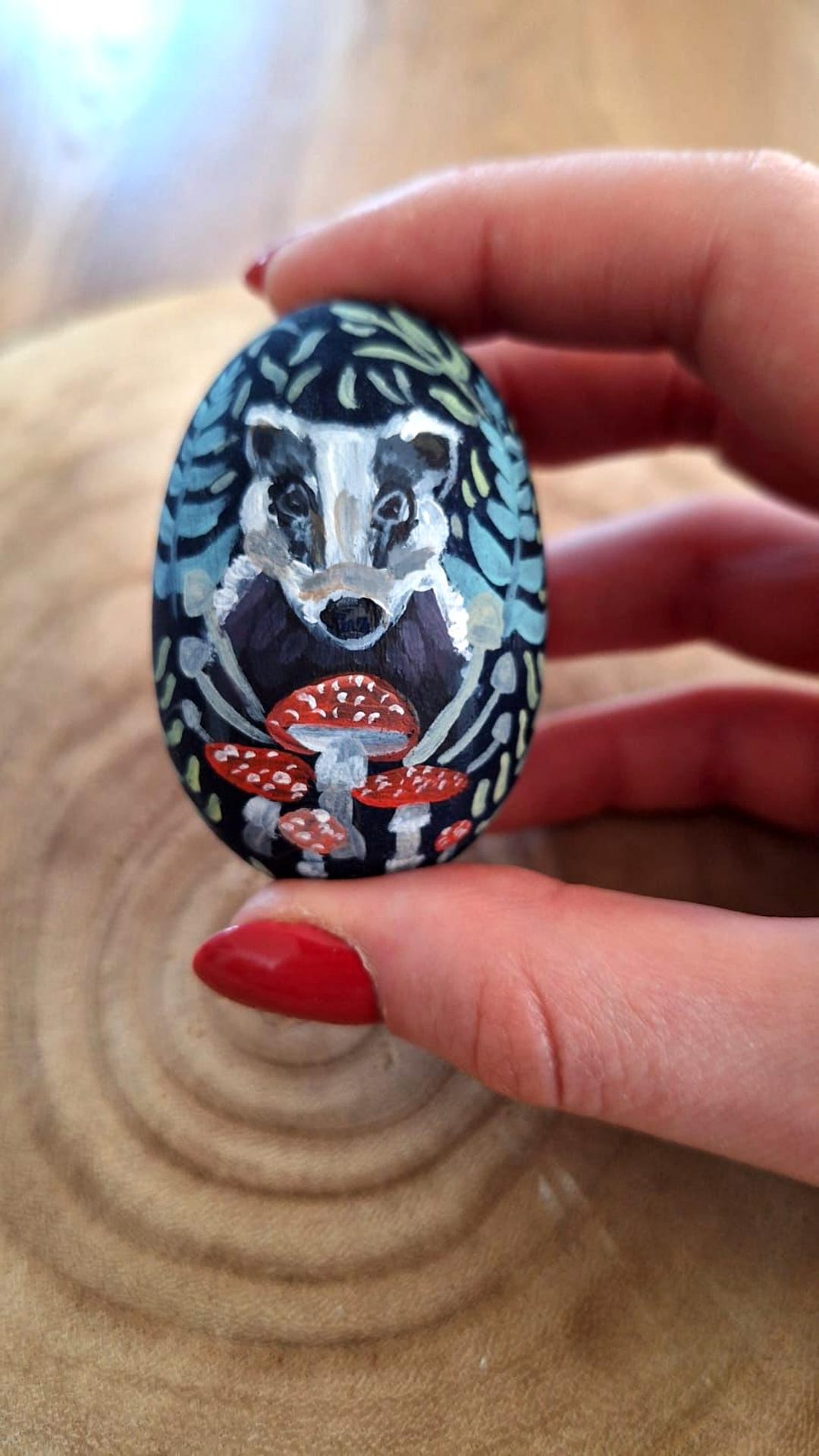 The Hand-painted Easter Egg, Hand-painted Easter Decorations, Wooden ...