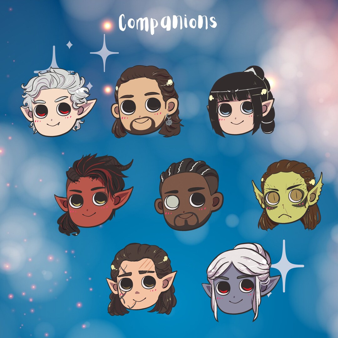 Companions FULL Set 8 Stickers - Etsy