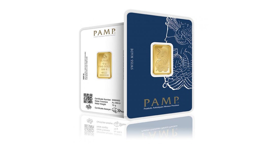 FAKE 10g PAMP Gold Bar AAA Replica 24k Gold Plated Fast Shipping - Etsy