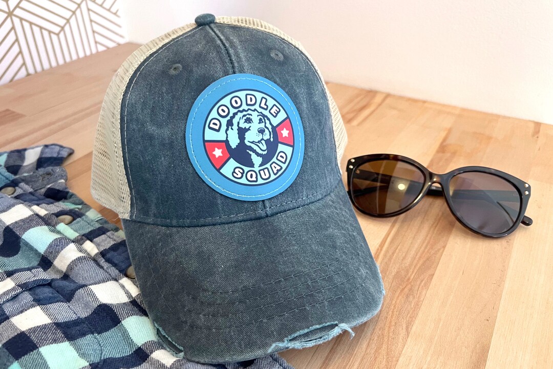 Doodle Squad Trucker Patch Hat, Doodle Lover Hat, Goldendoodle Hat, Mom ...