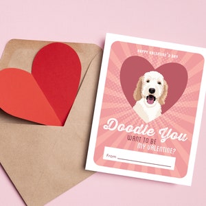 Printable Dog Valentine's Day Cards, Puppy Valentine's Cards, Instant ...